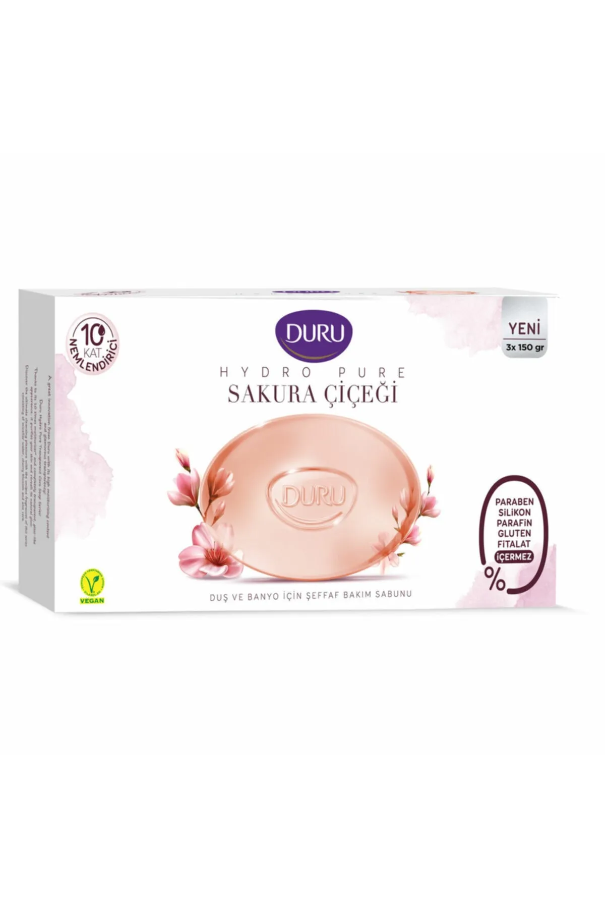 Duru sabun 270 gr hydro pure sakura Katı Sabun DURU