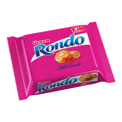 Ulker bısk rondo cılek 8`lı 488gr Bisküvi, Kraker, Kek ÜLKER
